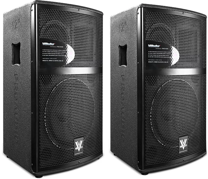 Boxe Pasive Vlliodor Nrs Putere 2 X 360 W Bass Puternic Incinta Din Lemn