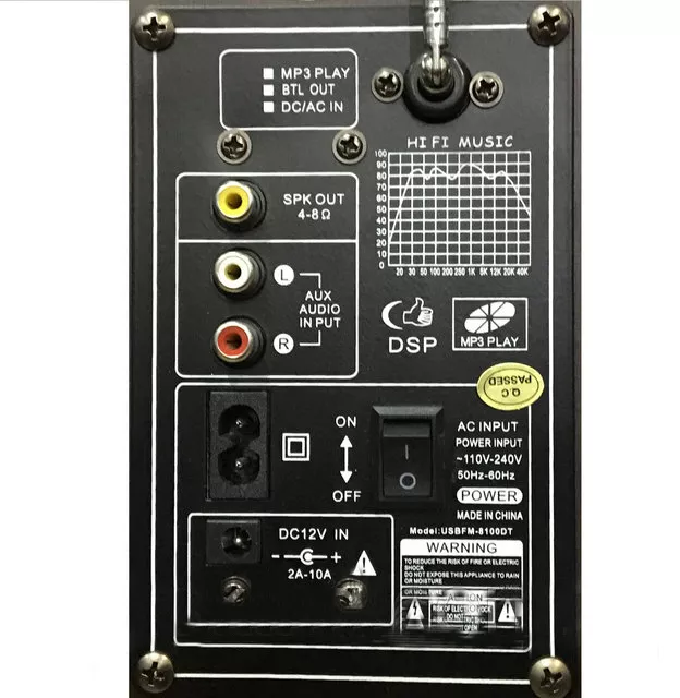 Boxe . Profesionale Ailiang 100 W Mmc Fm Usb Microsd Bluetooth 2 ...