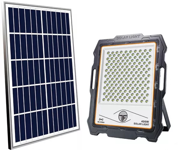 Proiector Led Cu Panou Solar Klausstech 400w 324 De Led-uri Cu Lumina ...