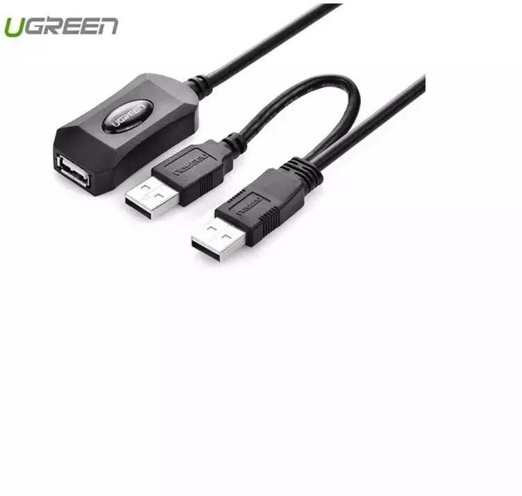 Cablu prelungitor activ USB 2.0 cu USB pentru alimentare Lungime 5 ...