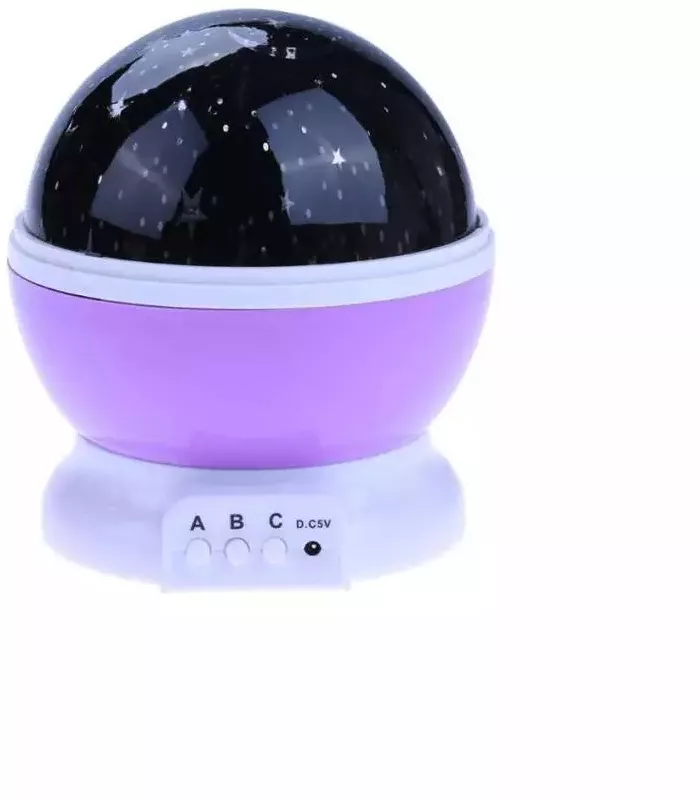 Lampa Led cu proiector stele 2 in 1 cu port USB sau baterii violet IK161