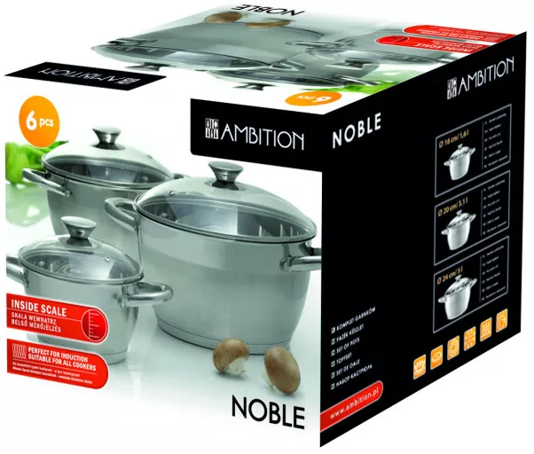 Set oale inox 6 piese AMBITION Noble 68883 - cel.ro