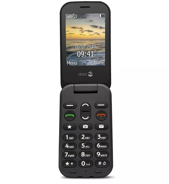 Telefon cu clapeta DORO 6040 SENIOR 2.8 negru T3MPX - RESIGILAT B084QJVSWM