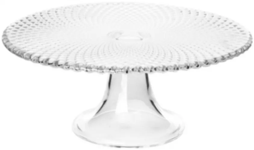 Platou pentru tort din sticla 36 cm Cristal DOMOTTI 82397