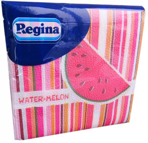Servetele de Masa Regina Party Model Pepene Rosu Dimensiune 30x29 cm 45 ...