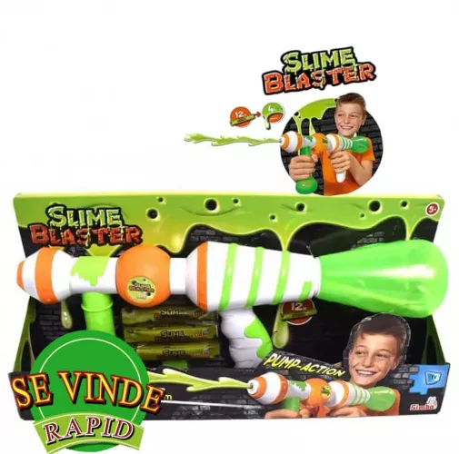 Pistol Cu Slime Slime Blaster Cu 12 Rezerve Slime Distanta Jet 7M yus3 ...