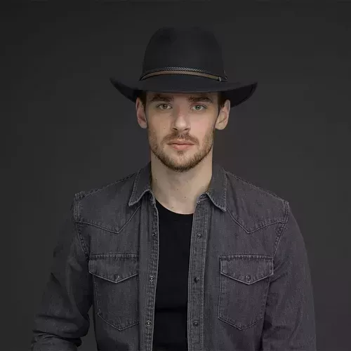 Palarie Bailey of Hollywood Nelles LiteFelt Fedora Negru 70646bh12 - cel.ro