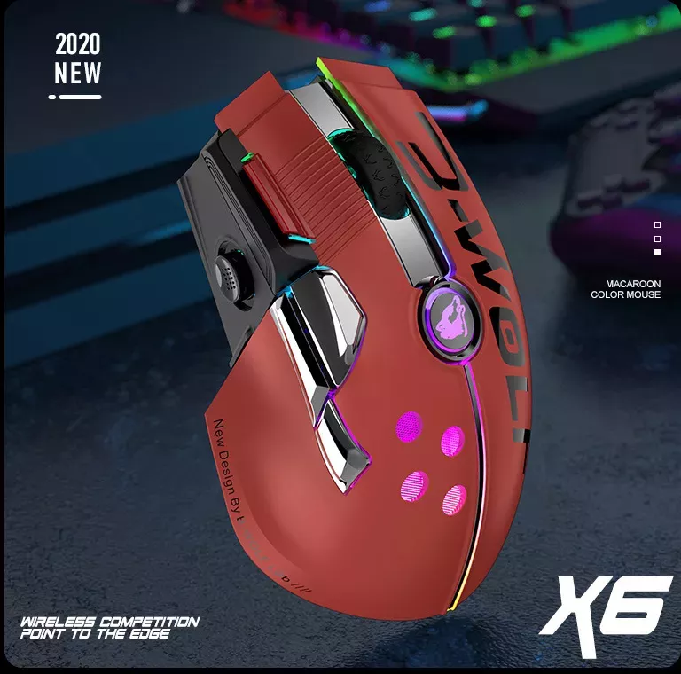 Mouse Freedom Wolf X6 12000 DPI cu 5 trepte profesional pentru gaming ...