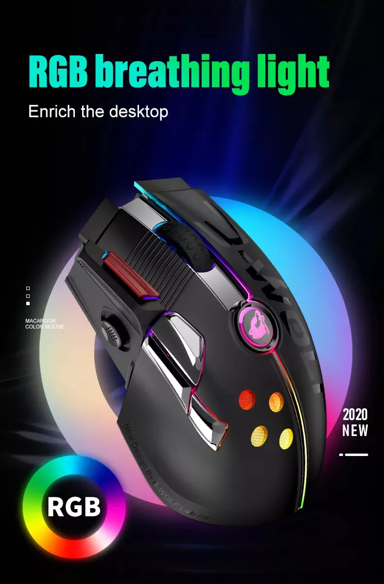 Mouse Freedom Wolf X6 12000 DPI cu 5 trepte profesional pentru gaming ...