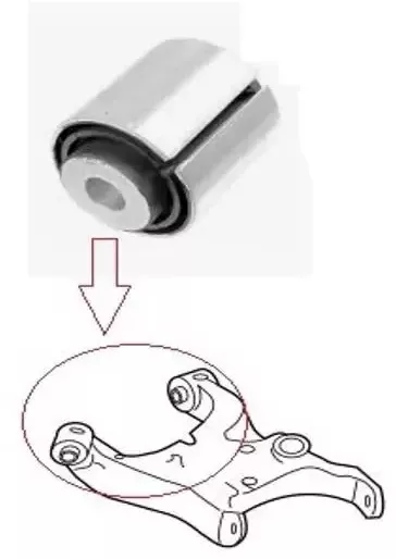 Presa bucse punte spate BMW E60 E61 E65 WAR376 - cel.ro