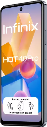 Telefon Mobil Infinix Hot 40 Pro Dual Sim 8GB 256GB 4G Starlit Black