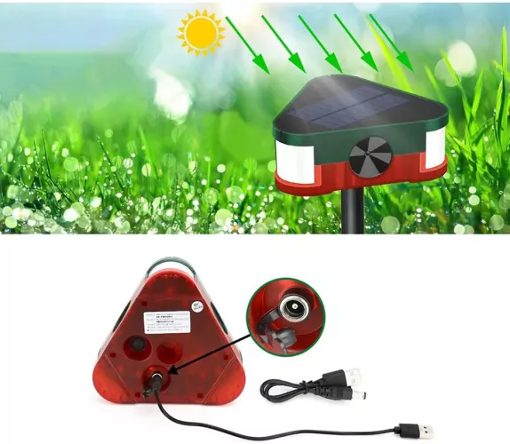 Sistem de alarma cu panou solar QBJ911 telecomanda MRKT10861 - cel.ro