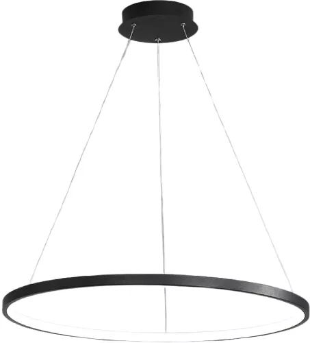 Lustra living LuminiLux Black 60 cm Aluminiu kqe3_955236056 - cel.ro