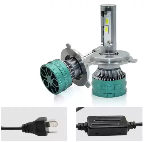 Set 2 becuri auto LED H4 130W 6500K 12000LM 12V MRKT10868 - cel.ro