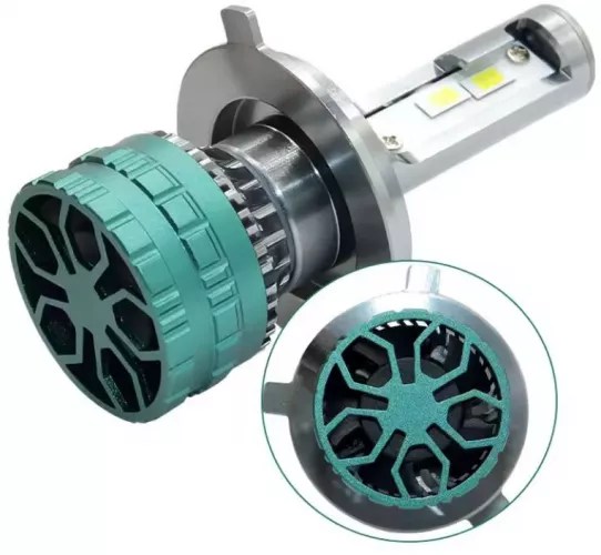 Set 2 becuri auto LED H4 130W 6500K 12000LM 12V MRKT10868 - cel.ro