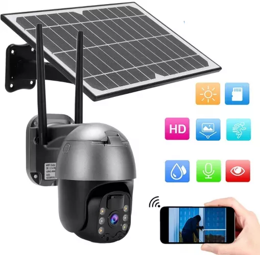 Camera de supraveghere cu panou solar PTZ 4G 1080P ELECTRICE9324