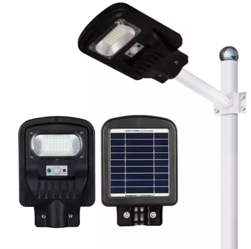 Lampa LED cu suport de prindere panou solar telecomanda 100W MRKT10886 ...