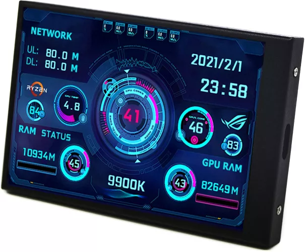 Mini Display PC IPS 3.5 Inch Gaming Second Screen Monitorizare ...