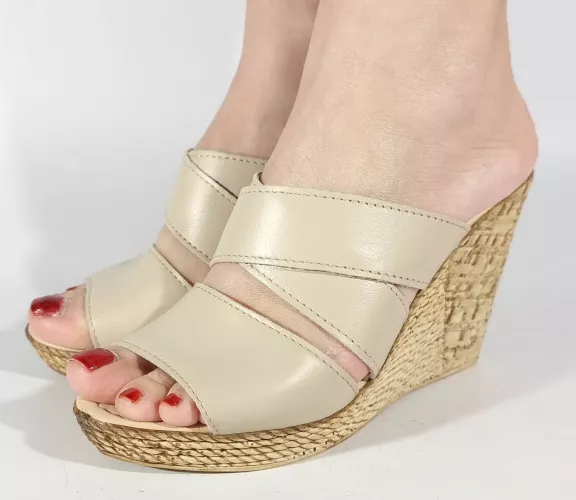 Saboti bej platforma piele naturala SBM7C2 40 SBM7C2__3832__71279 - cel.ro