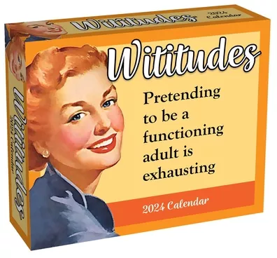 Wititudes 2024 Day-To-Day Calendar Pretending to Be a Functioning Adult ...