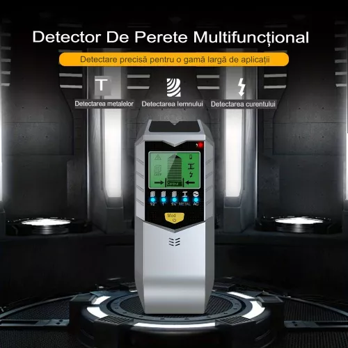 Detector 5-in-1 Scaner de Perete Localizare Cabluri Electrice Metale ...