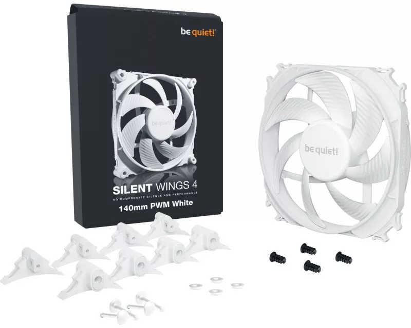 Ventilator / radiator be quiet! Silent Wings 4 140mm PWM White BL116 ...