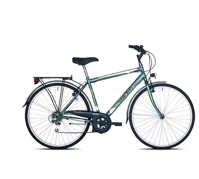 Bicicleta barbati 28 inch Otel 6 viteze Furca Rigida Gri 77014 - cel.ro