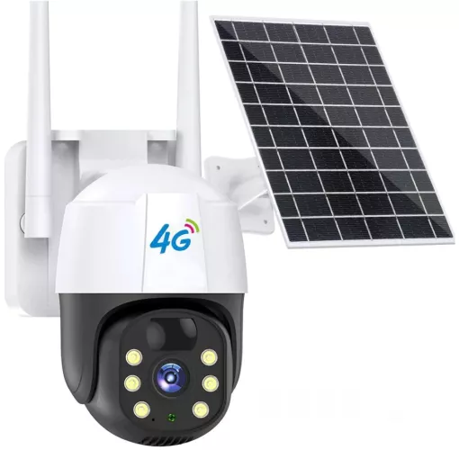 Camera de supraveghere cu panou solar 4G 5mp cartela telefonica 4G solar