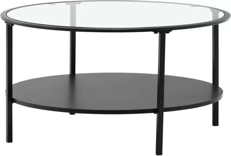 Masuta de cafea neagra / sticla / metal PARLAN Sani t2xv_252986701 - cel.ro