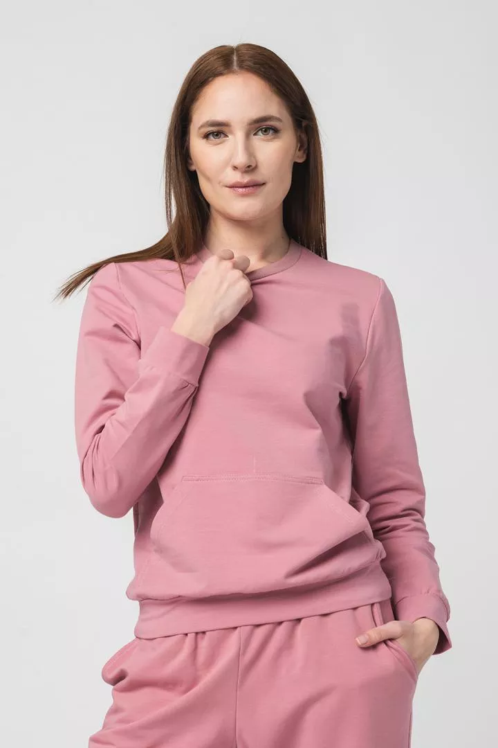 BLUZA COTON CASUAL FEMEI PINK-XS ps2122-04-013pnk-x - cel.ro