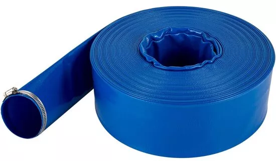 Furtun plat de evacuare apa pentru motopompe 3 inch Lungime 32 m PVC