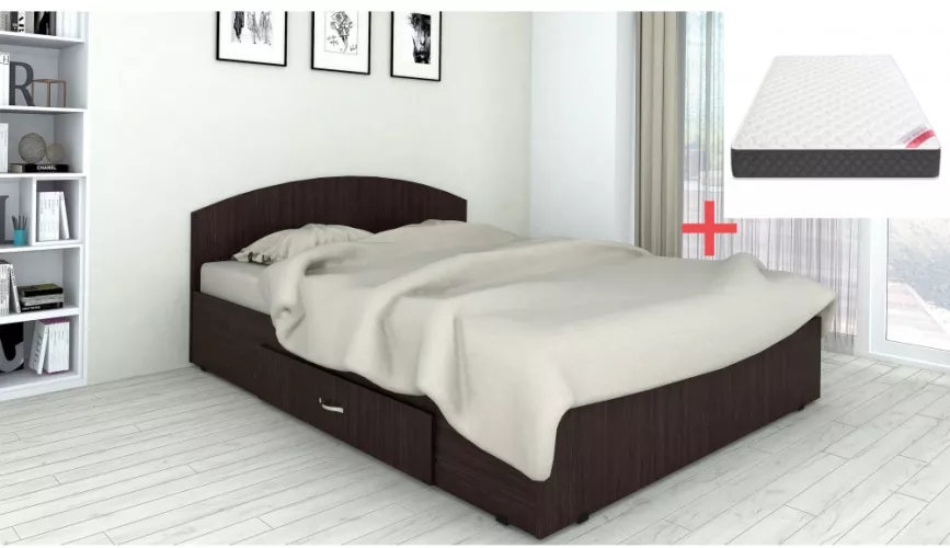 Set pat Mijloc 160 si Saltea MR Wenge pxdo_758522012 - cel.ro
