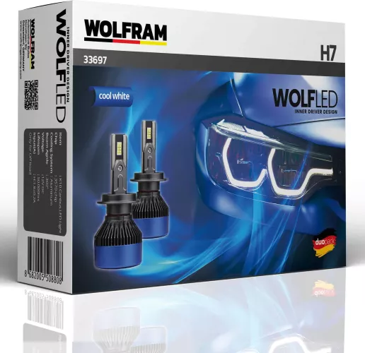 Bec H7 LED omologat ECE R57 CANBUS WOLF Wolfram WLF-33697 - cel.ro