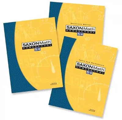 Saxon Math 5 4 Homeschool Kit - Saxon Publishers Manufactured by ...