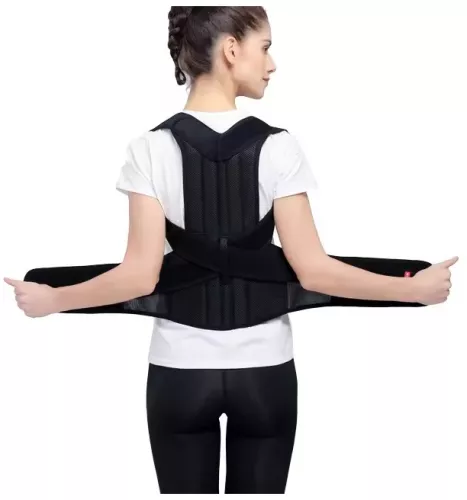 Suport si corector de postura spate coloana cu centura ajustabila ...