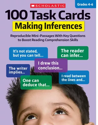 100 Task Cards Making Inferences Reproducible Mini-Passages with Key ...