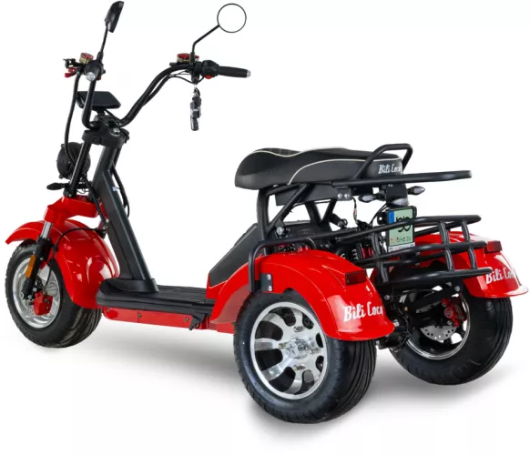 Scuter electric BILI COCO 3ROTI HM rosu BBSKUTER1168 - cel.ro