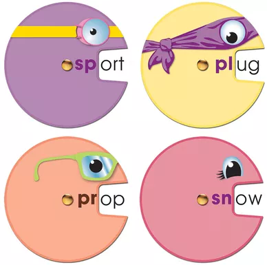 Word Wheels Beginning Blends Curriculum Cut-Outs - Carson-Dellosa Publishing - cel.ro