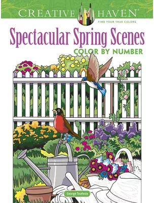 Creative Haven Spectacular Spring Scenes Color by Number - George ...