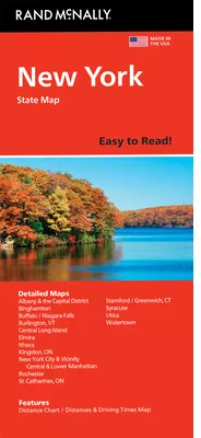 Rand McNally Easy to Read Folded Map New York State Map - Rand McNally ...