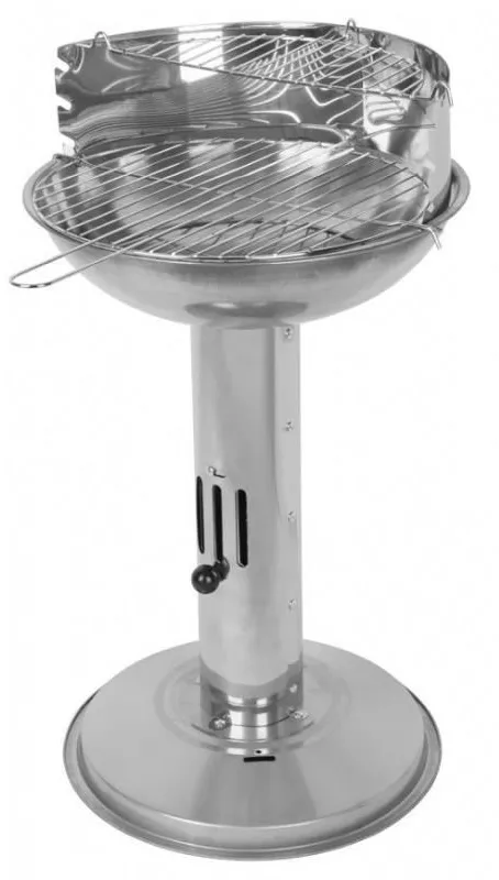 Gratar gradina grill rotund reglabil cu picior 40x68 cm Capri 221180