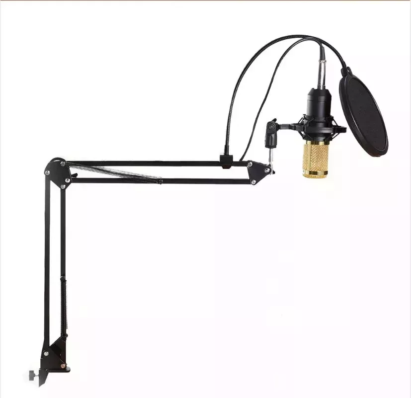 Microfon Profesional de Studio cu condensator BM800 cu stand inclus ...
