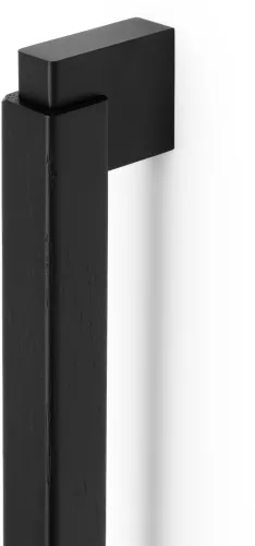 Maner spatial single Duo Big finisaj negru mat lacuit L 536 mm max ...