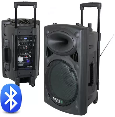 Boxa portabila Ibiza Port 15 VHF Bluetooth 75177 - cel.ro