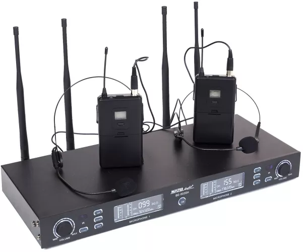 Master Audio BE5035T Set microfoane wireless headset true diversity UHF ...