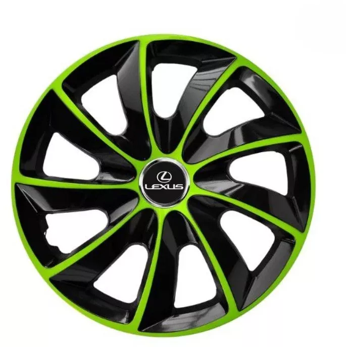 Set 4 Capace Roti pentru Lexus model Extra Stig Green & Black R15 LEXUS ...