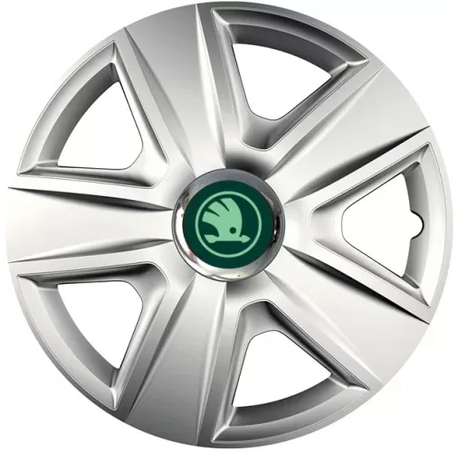 Set 4 Capace Roti pentru Skoda Nou Verde model Esprit Gray R15 SKODA ...