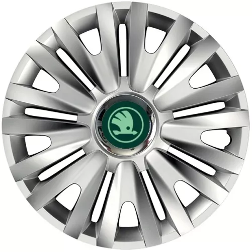Set 4 Capace Roti pentru Skoda Nou Verde model Royal Gray R16 SKODA ...