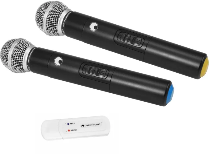 Set microfoane wireless Omnitronic UWM-2HH 59582 - cel.ro