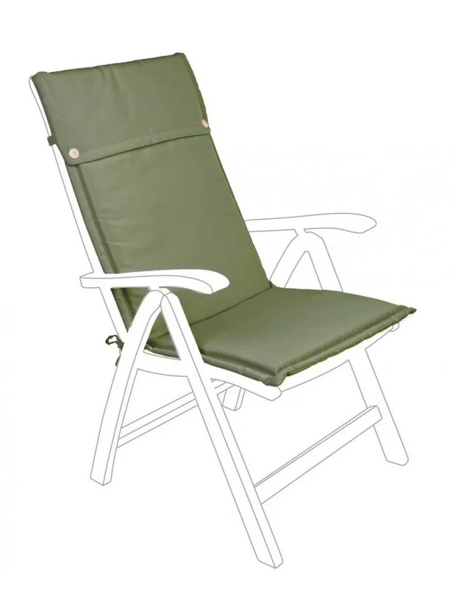 Set 2 perne scaune gradina textil verde Olefin 50x120x3 cm 0806732 - cel.ro